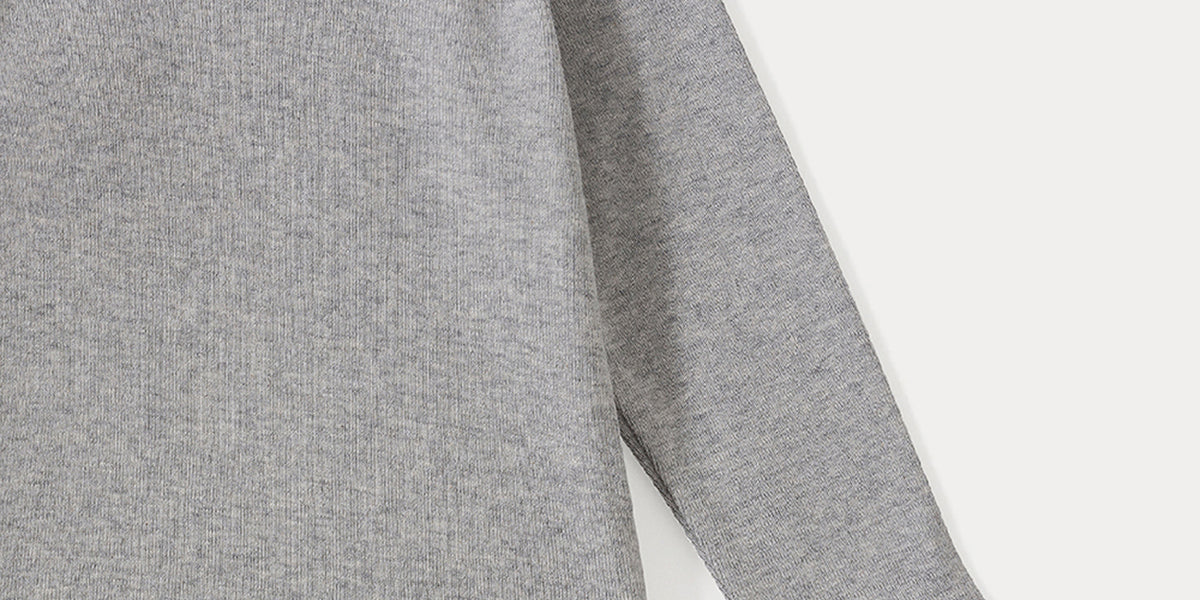 Pebio set heathered gray | newborn sets and jumpsuits • Bonpoint
