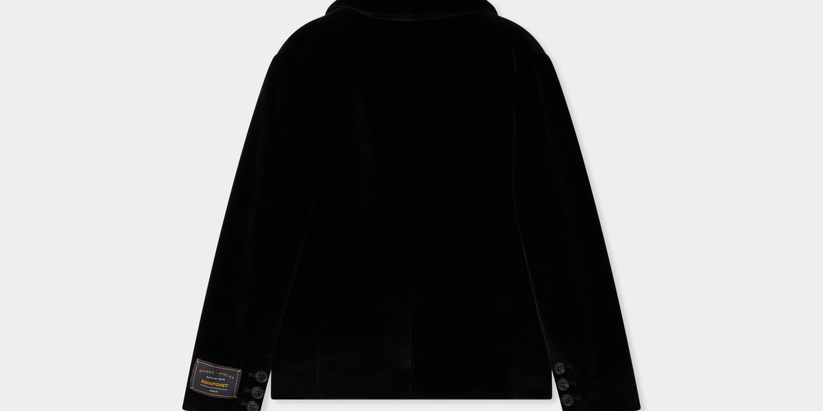 Teo smooth velvet jacket in organic cotton • Bonpoint